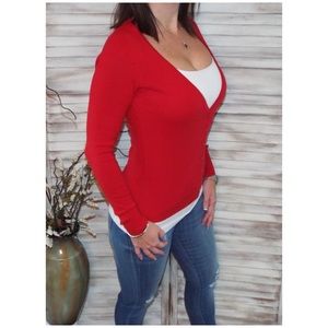 Sweaters | Preppy Cardigan Button Down Sweater Red 112 | Poshmark